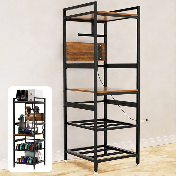 Vacmaster 3D Printer Stand with Filament Storage, Heavy-Duty Metal ...