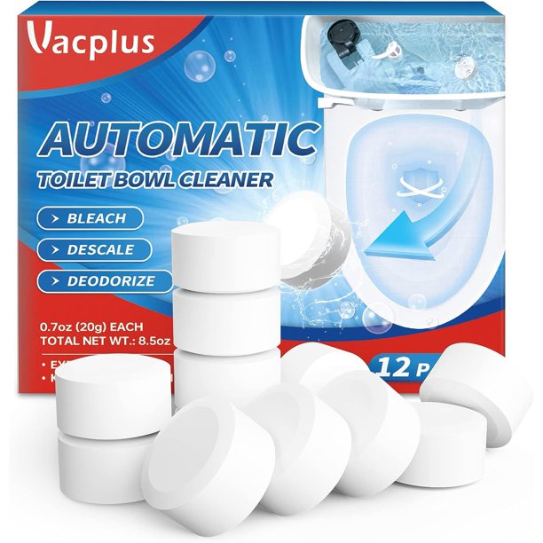 Vacplus Toilet Bowl Cleaners - 12 Pack, Toilet Cleaner for Descaling ...