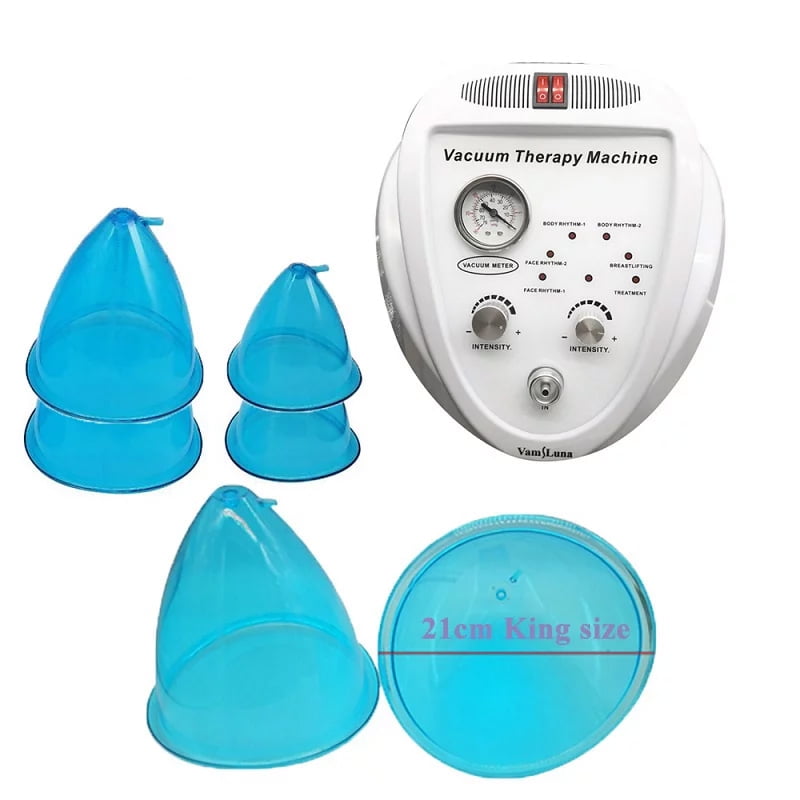 Vacuum 21CM Breast Enlargement Device With 6 Cups Hip Shaping Lifting Suction Cupping Pump Butt ...
