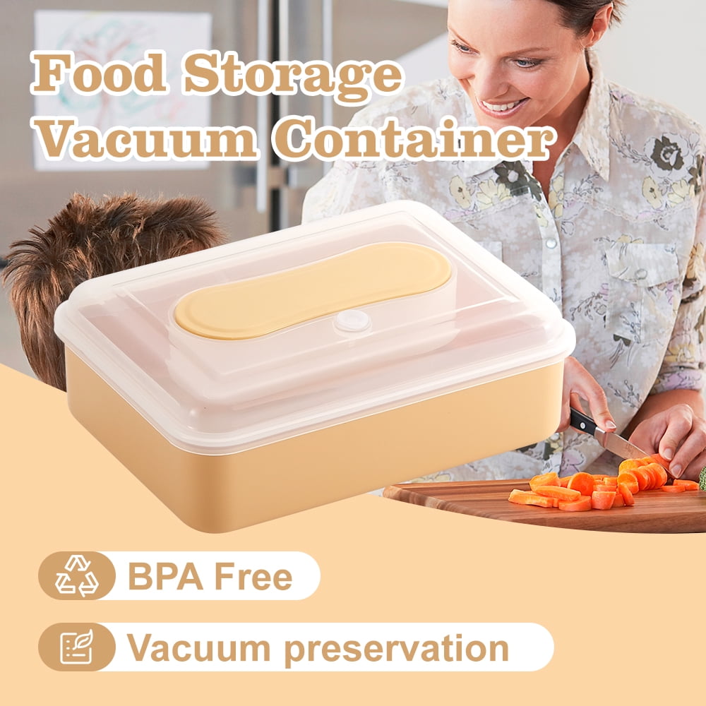Vacuum Airtight Pop Food Storage Containers - (0.8) Food Canisters, BPA ...