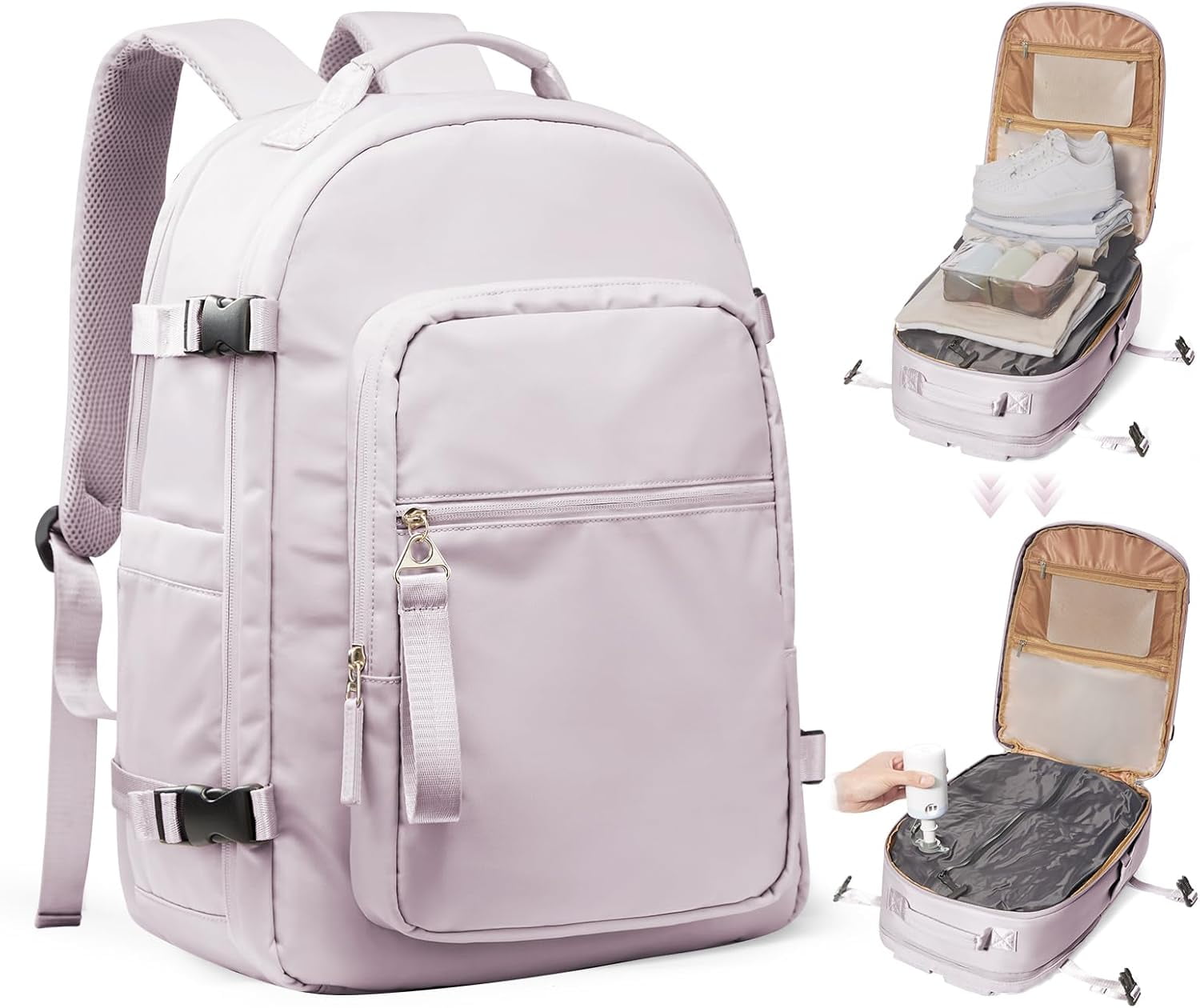 Vacuum Backpack Travel with Pump Airback Backpack with Vacuum ...