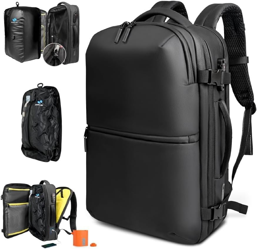 Vacuum Backpack for Travel with Pump, 30-70L Expandable Vacuum Seal ...