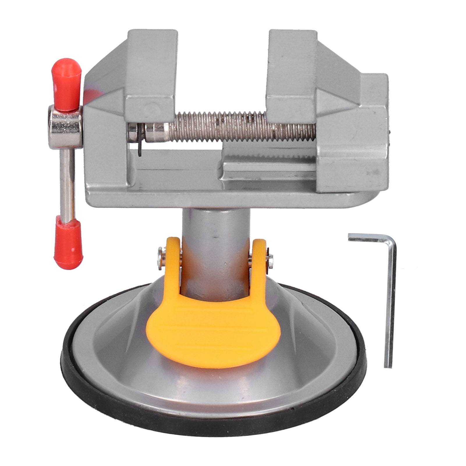 Vacuum Base Vise for Polishing Operations, Protective Jaws Mini Bench ...