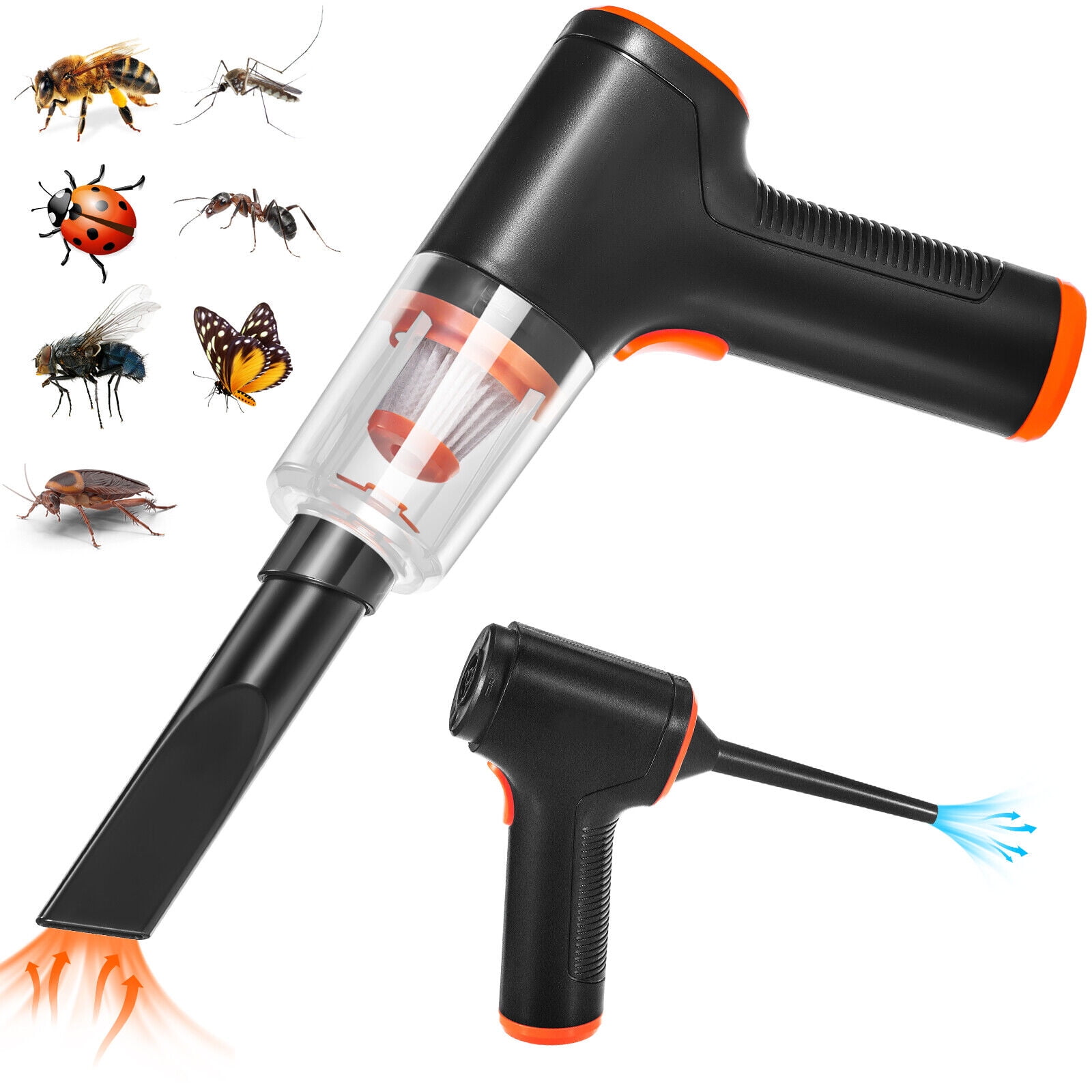 Vacuum Bug Catcher Spider and Insect Traps Catcher Rechargeable Control ...