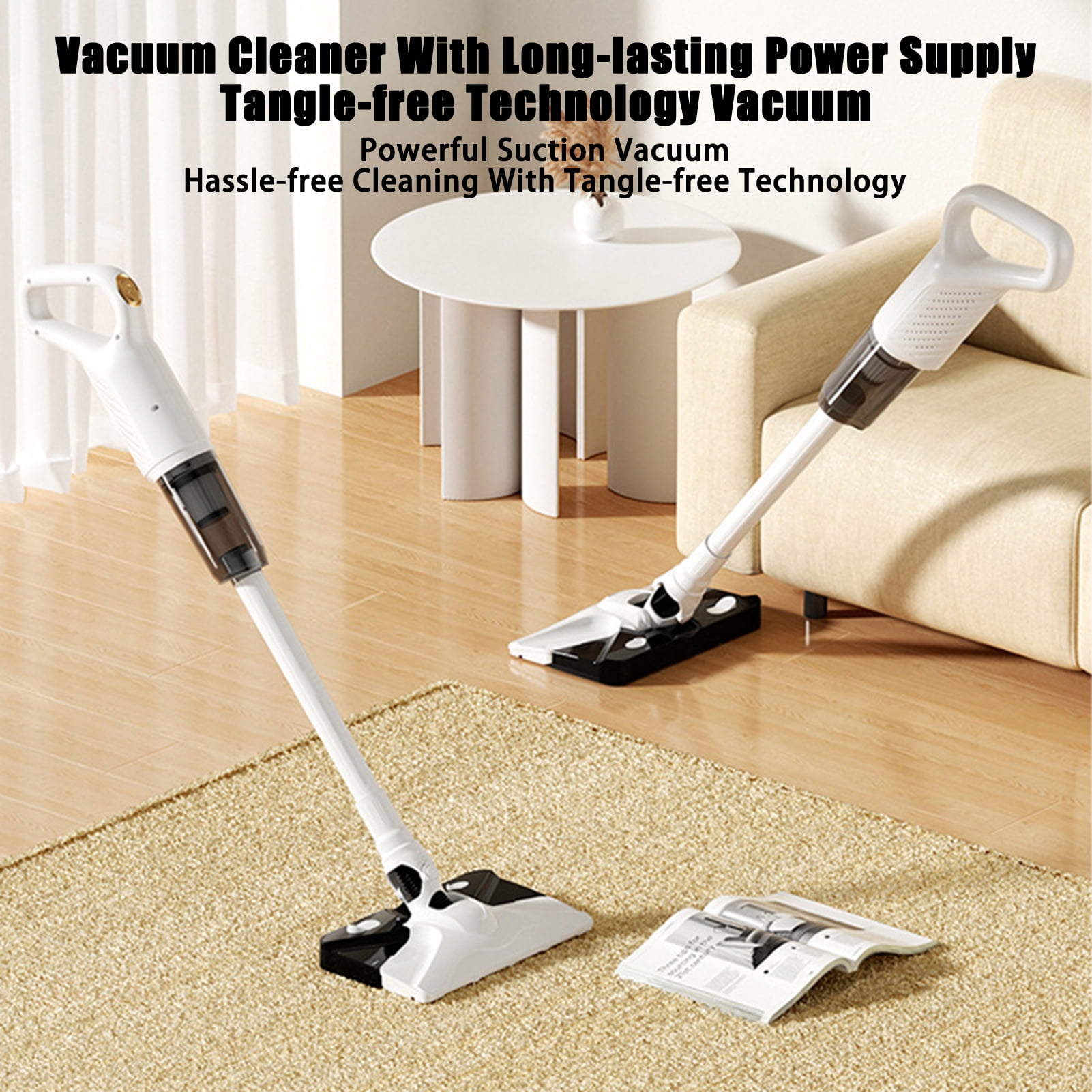 Vacuum Cleaner - 6Kpa Suction Power Brushless Motor Ergonomic Handle ...
