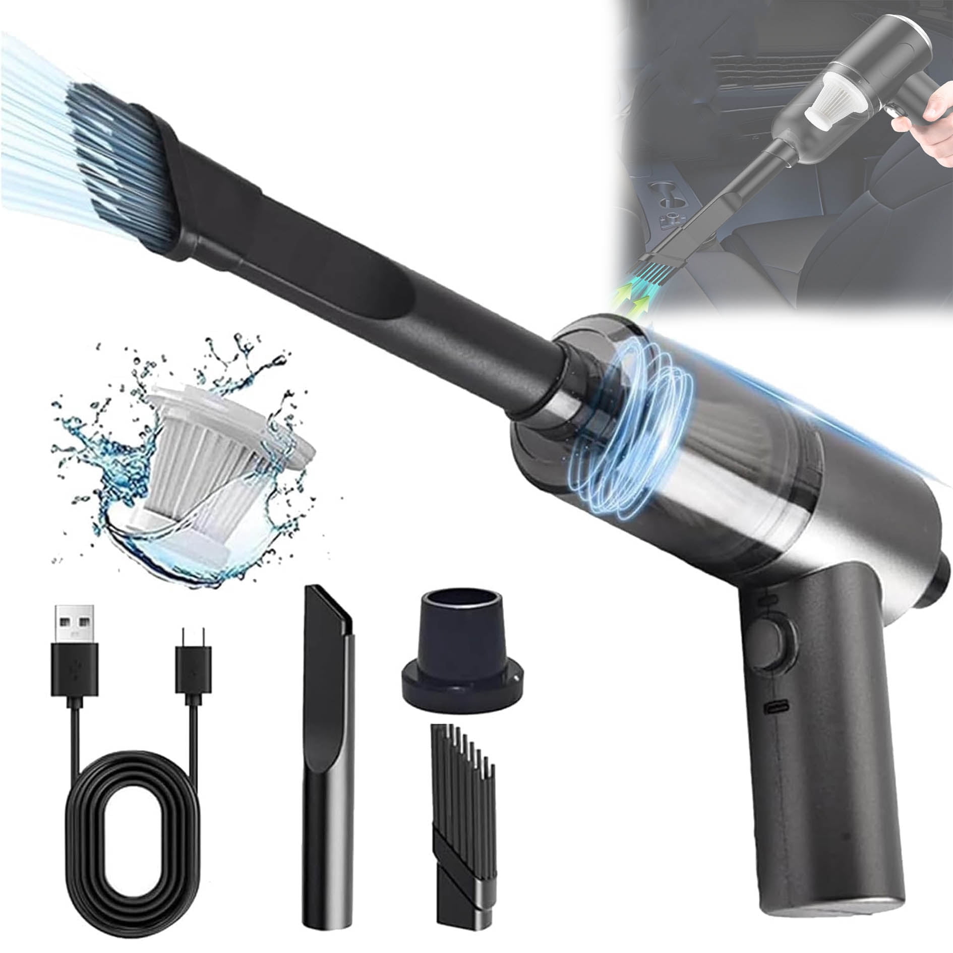 Vacuum Cleaner, Foldable Vacuum Cleaner, Car Vacuum Cleaner, 5 in 1 ...