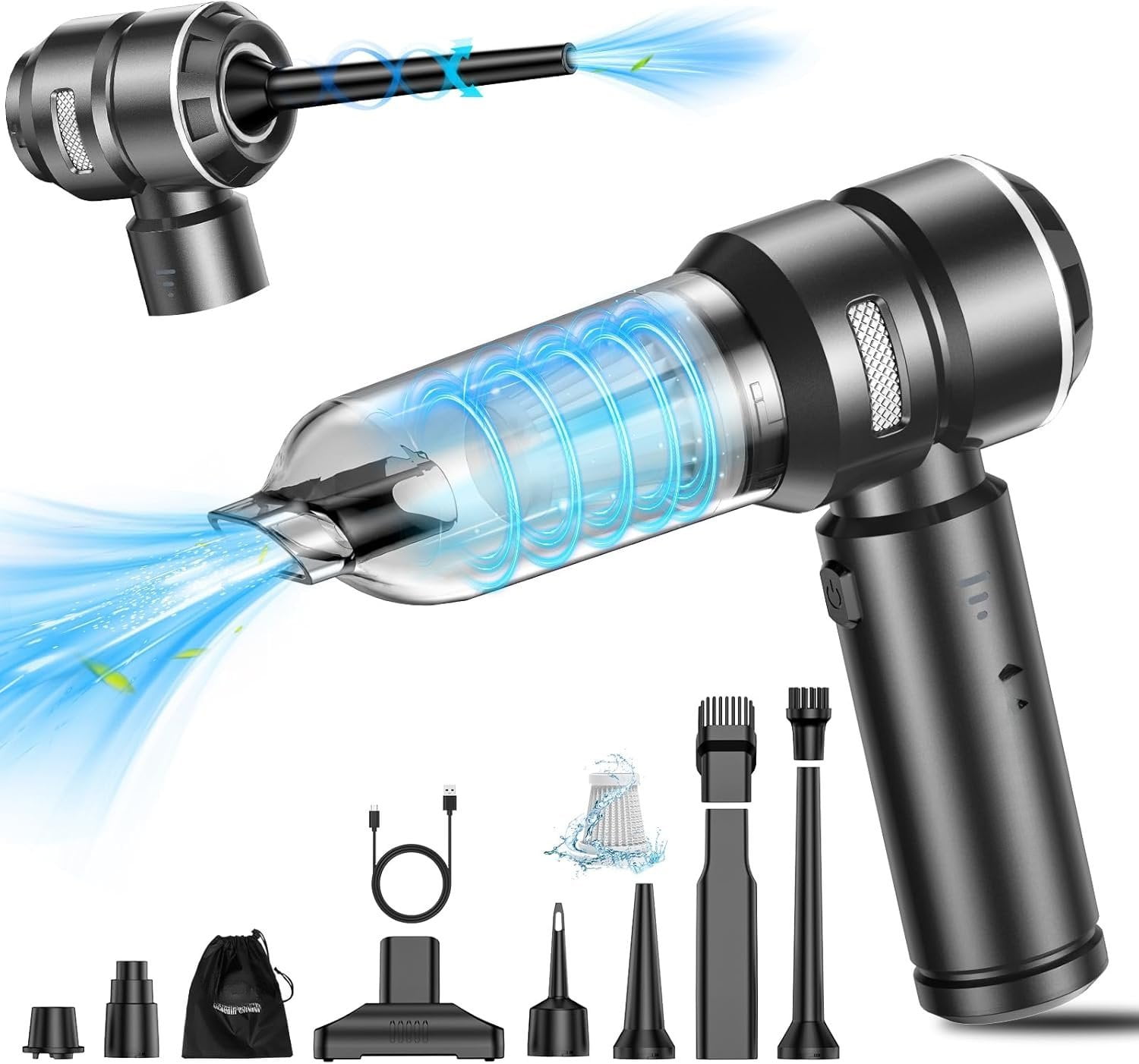 Vacuum Cleaner High Power,18000PA Handheld Vacuum Cordless with ...