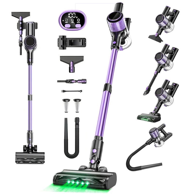 Vacuum Cleaner Pro, 350W 33Kpa, 3 Modes Suction, Anti-Tangle Brush ...