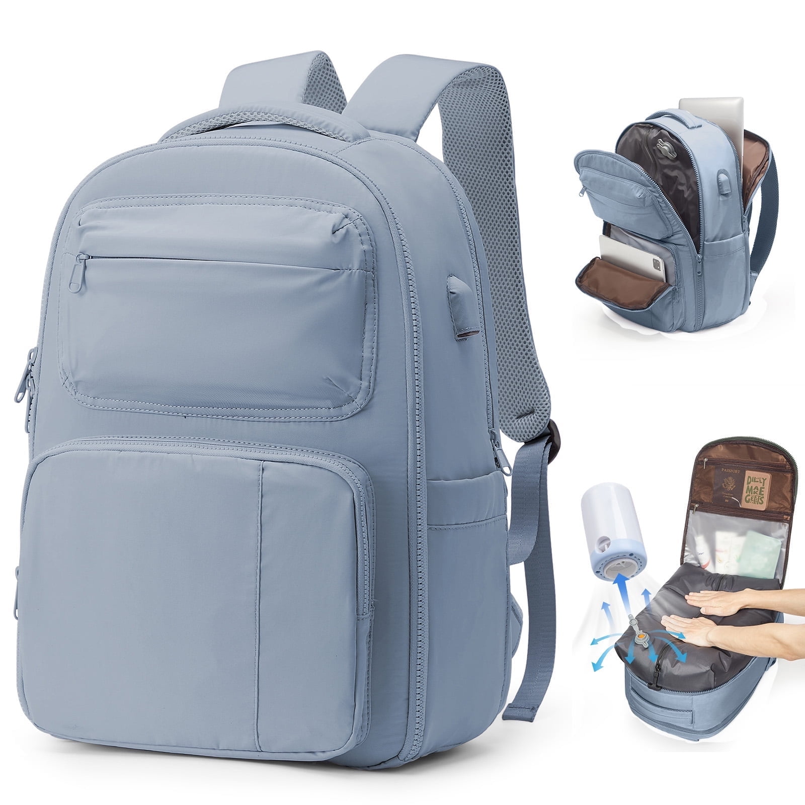 Vacuum Travel Backpack with Pump, Vacuum Seal Compression Backpack for ...