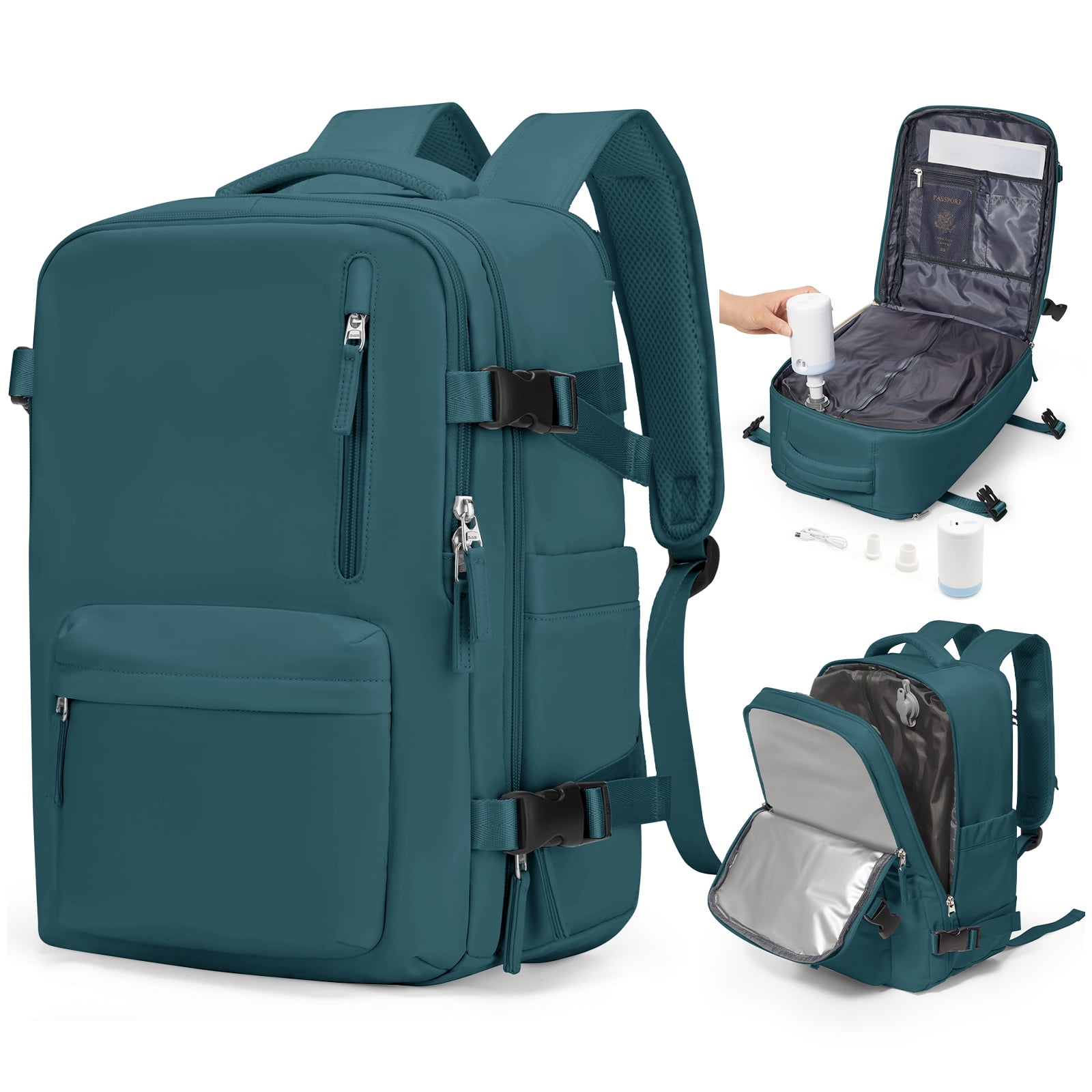 Vacuum Compression Backpack, 45L Expandable Travel Backpack with ...