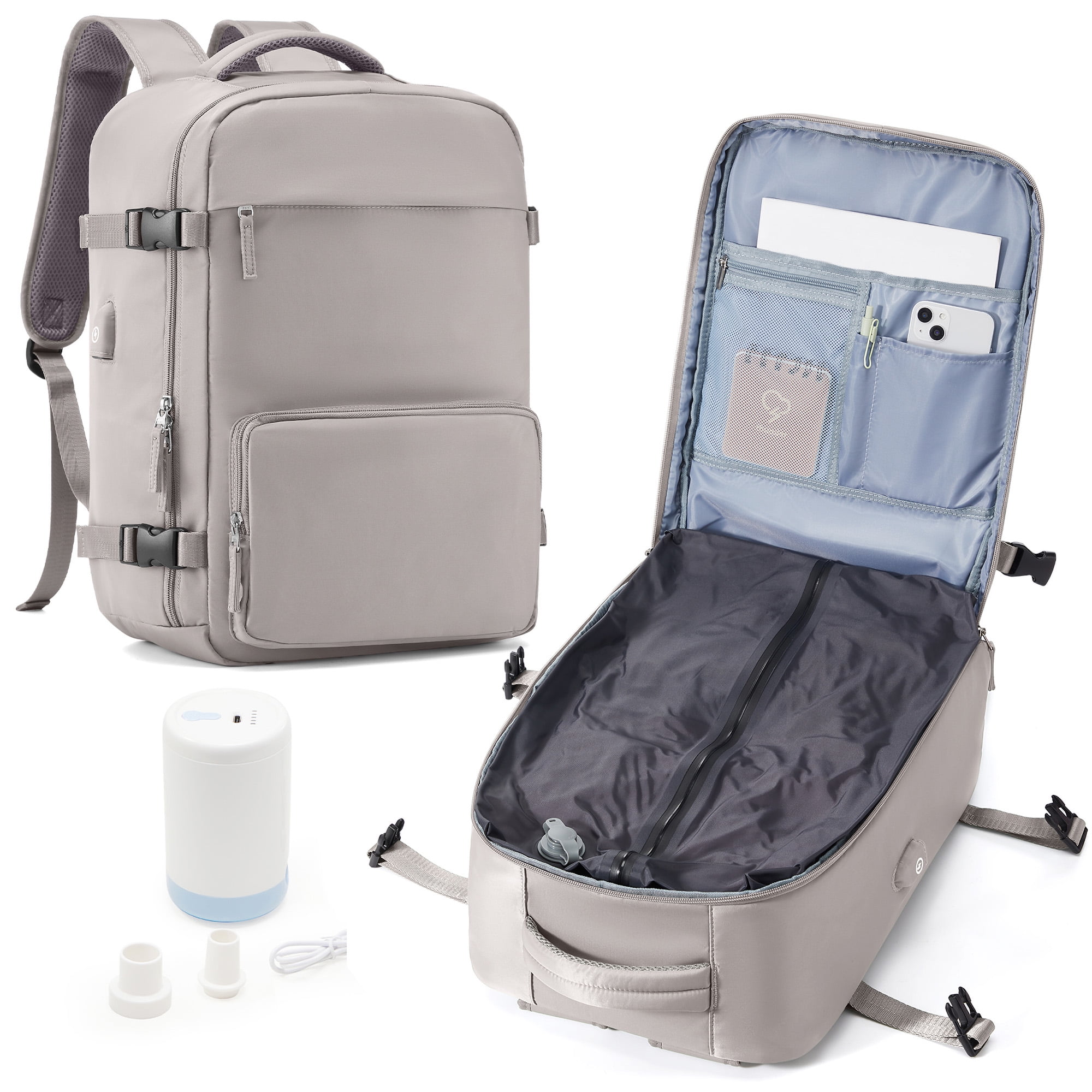 Vacpack Backpack with Vacuum Seal Backpack Travel Airback Backpack with ...