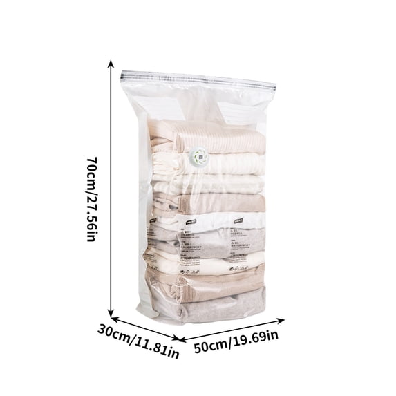 Vacuum Compression Bags for Travel & Closet Storage - No Pump Needed ...