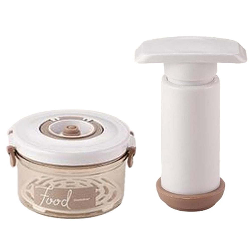 Vacuum Containers for Food Storage with Manual Pump, Portable Pantry ...