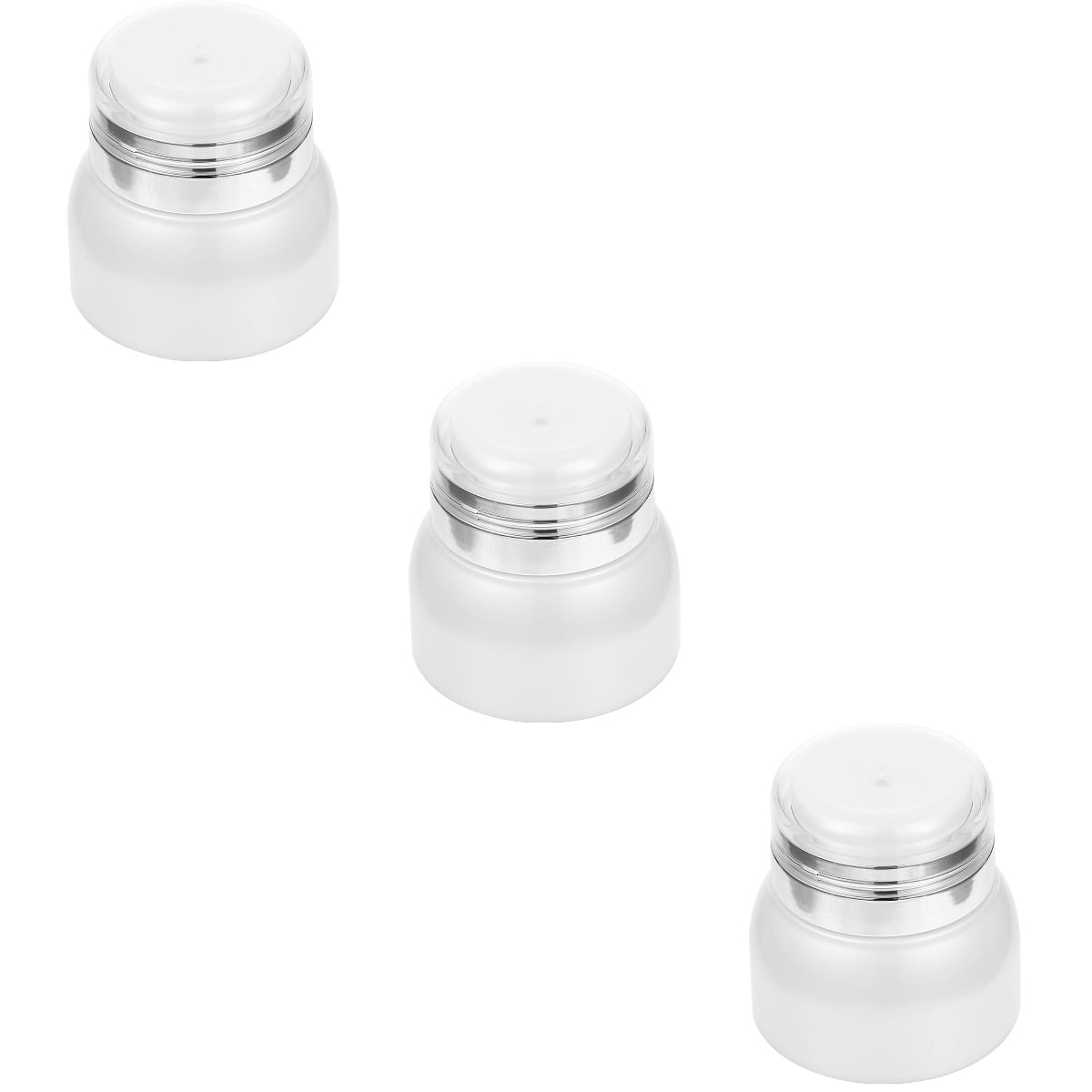 Vacuum Cream Jar Travel Jars for Creams Airless Cosmetic 3 Count ...