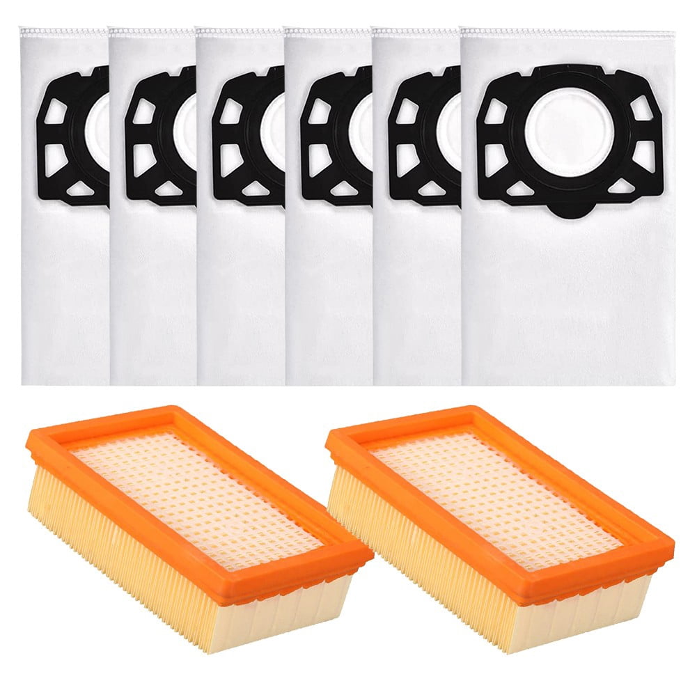 Vacuum Dust Bag and Filter Set for Karcher WD4 WD5 WD6 MV4 MV5 Vacuum ...
