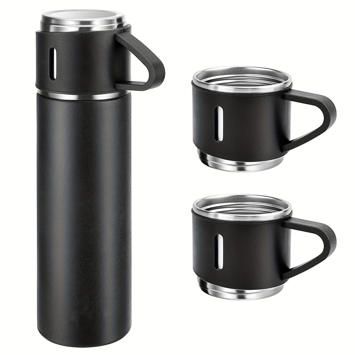 Vacuum Flask Set, Business Thermal Mug 500ml/16.9oz, Stainless Steel ...