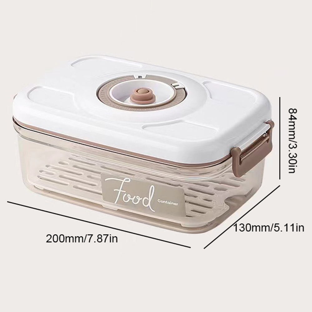 Vacuum Food Storage Box Food Dispenser with Time Compass & Air Pump ...