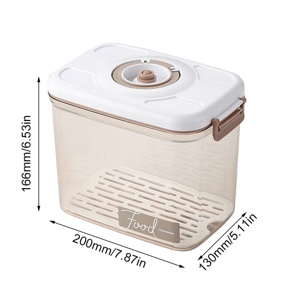 Vacuum Food Storage Box Food Dispenser with Time Compass & Air Pump ...