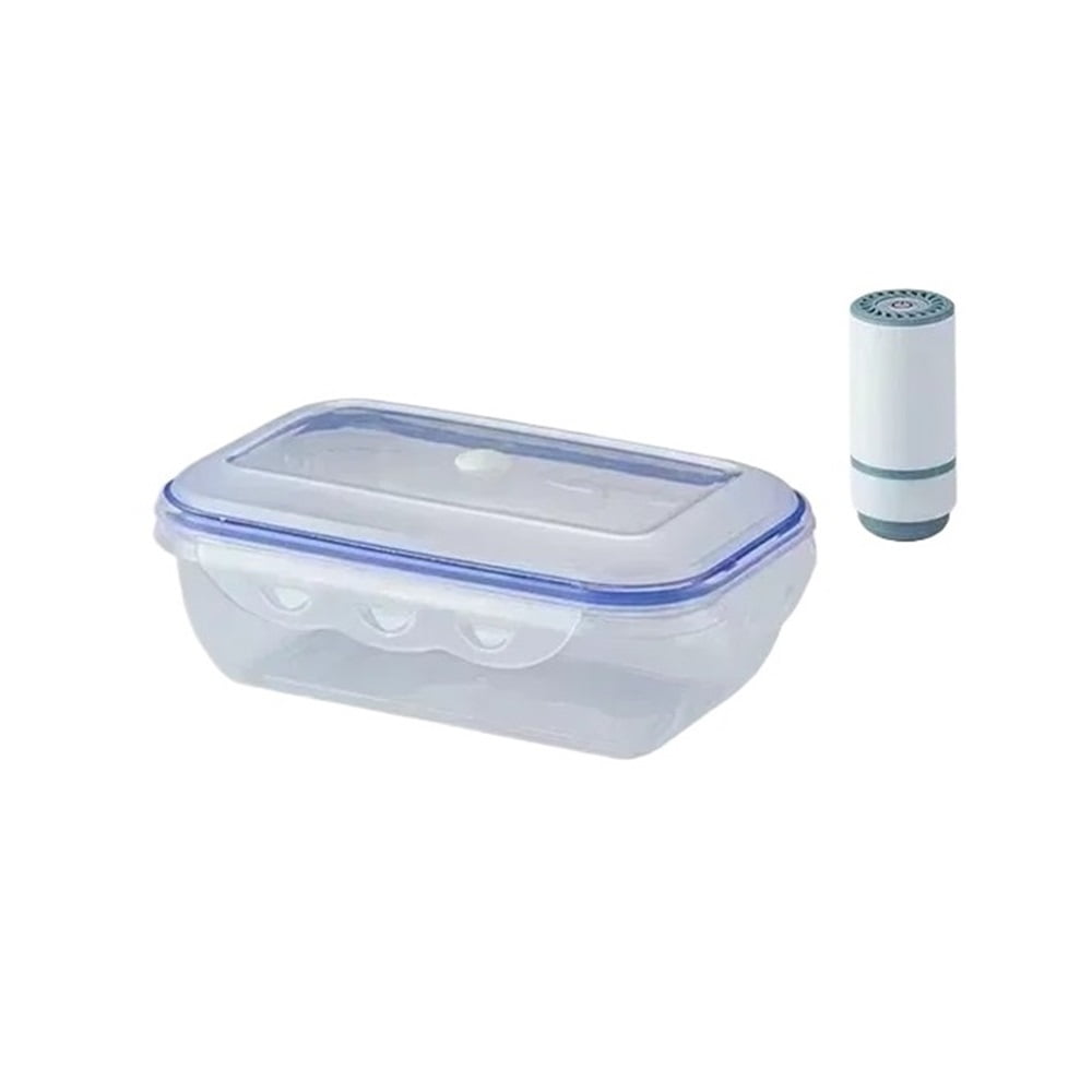 Vacuum Food Storage Box Transparent Storage Container Fridge Organizer ...