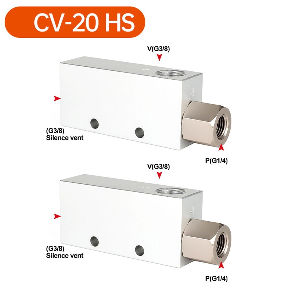 Vacuum Generator Air Exhaust Ejector Pressure Pneumatic Cv-10-25 ...
