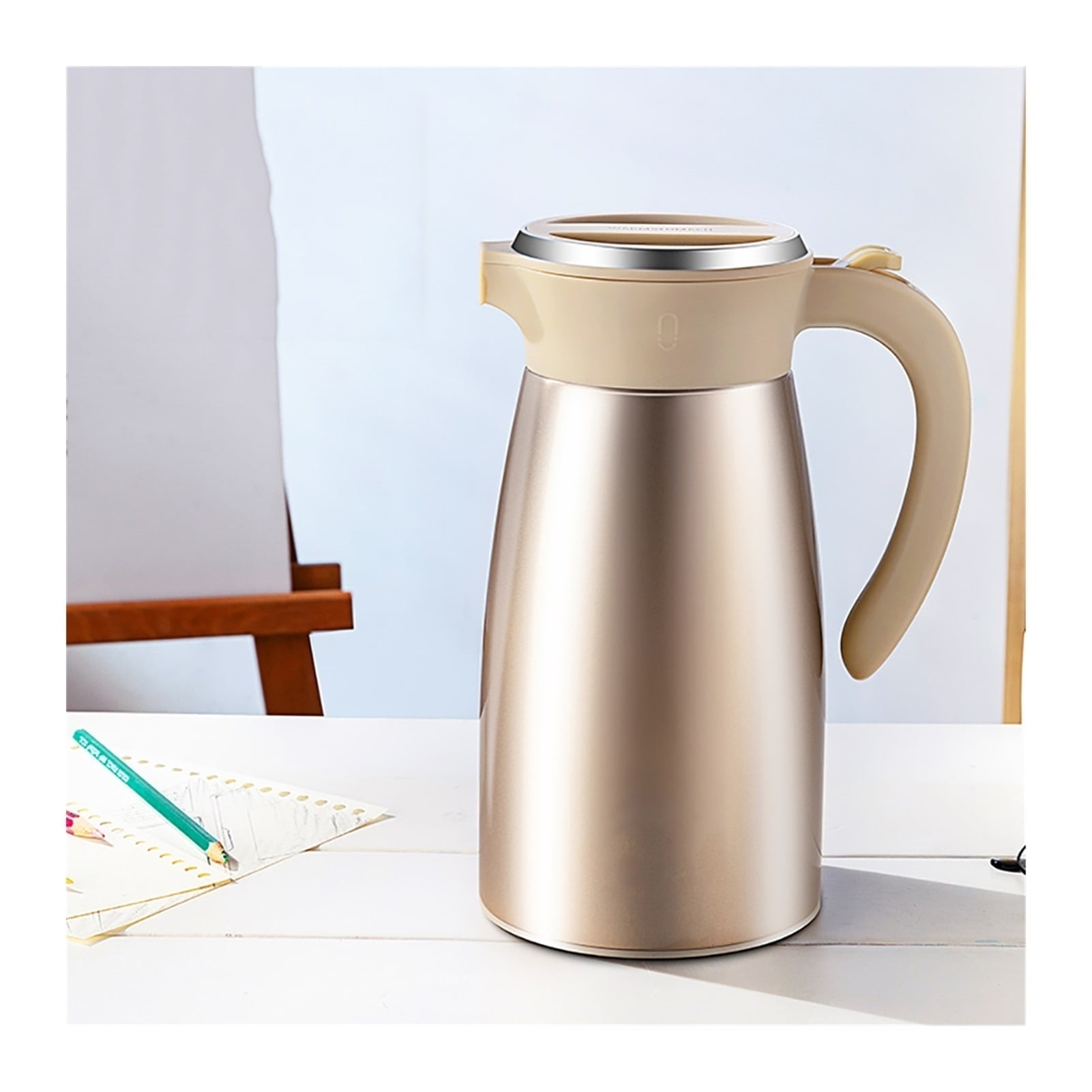 Vacuum Insulated Jug Thermal Coffee Carafe Server for Hot and Cold ...