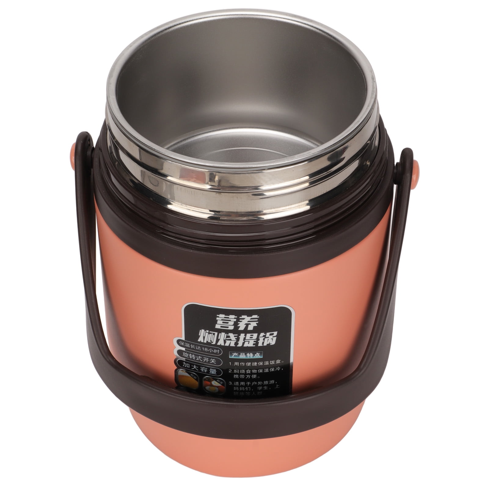 Vacuum Insulated Lunch Box, 2L, 3 Compartments, Durable Stainless Steel ...