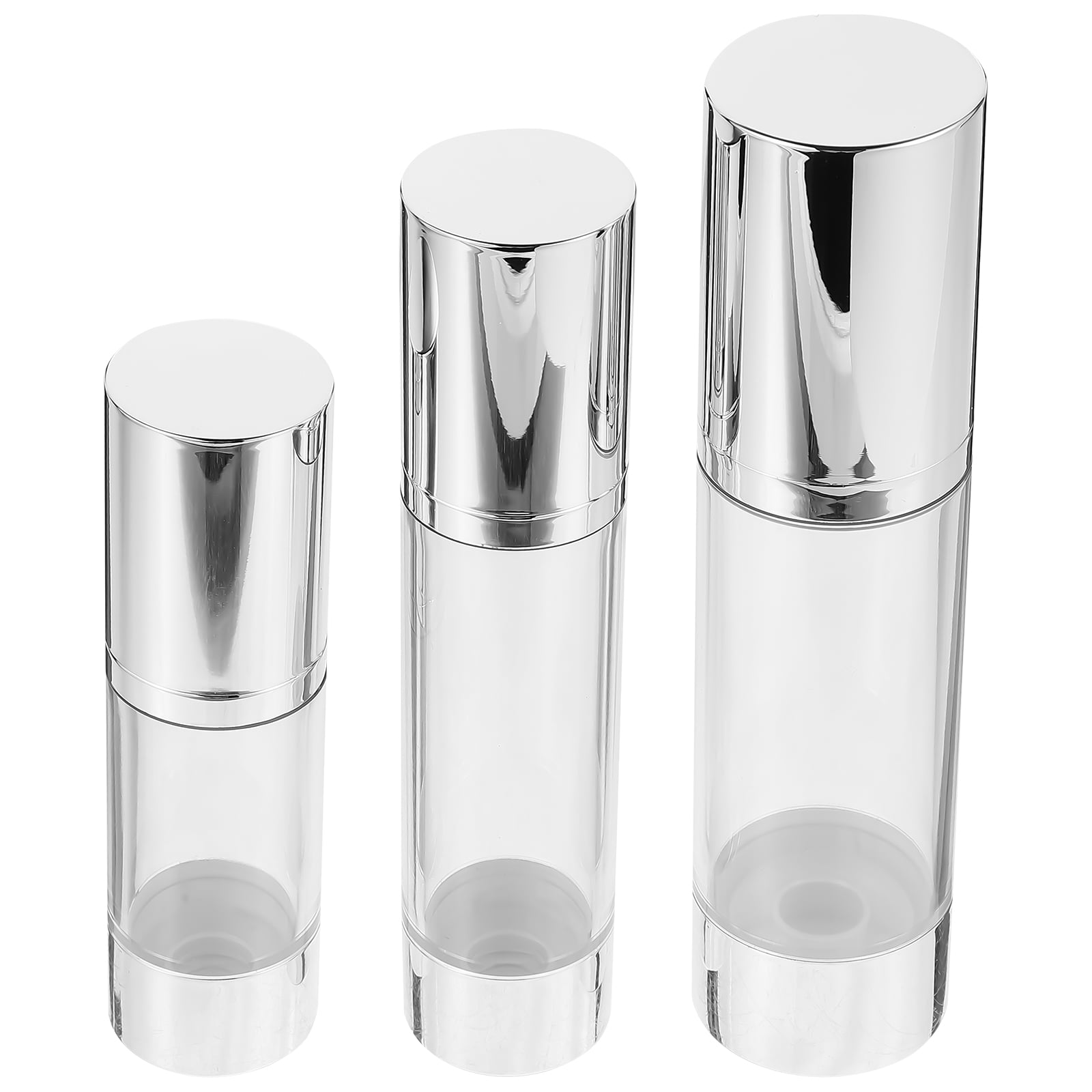 Vacuum Lotion Bottle 3 Pcs Containers with Lids Cosmetic Jars Skincare ...