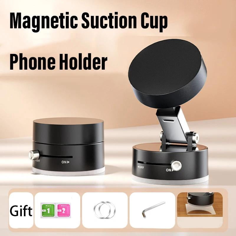 Vacuum Magnetic Suction Cup Folding Swivel Stand Car Mount Bracket For ...
