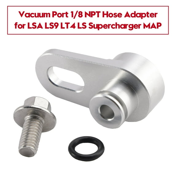 Vacuum Port 1/8 NPT Hose Adapter for LSA LS9 LT4 LS Supercharger MAP ...