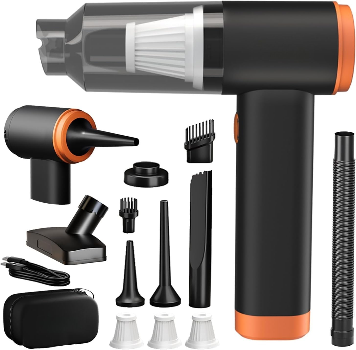 Vacuum Portable Cordless 20000PA Suction, 7800mAh Mini Vacuum Cleaner ...
