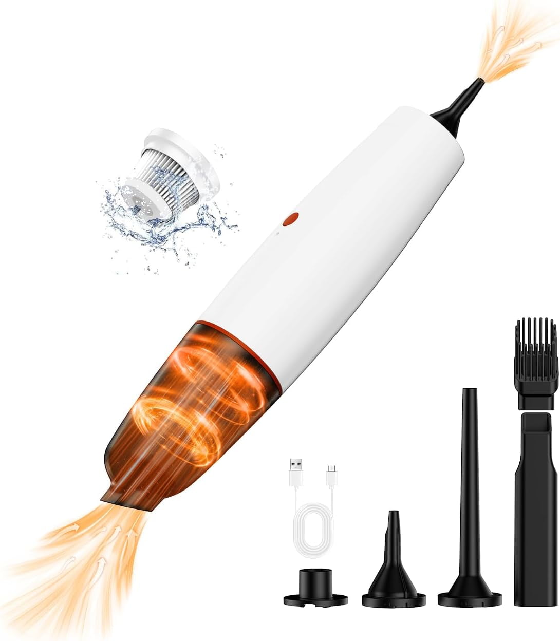 Vacuum Portable Cordless Handheld Vacuum Cleaner, Dust Buster, 20000PA ...