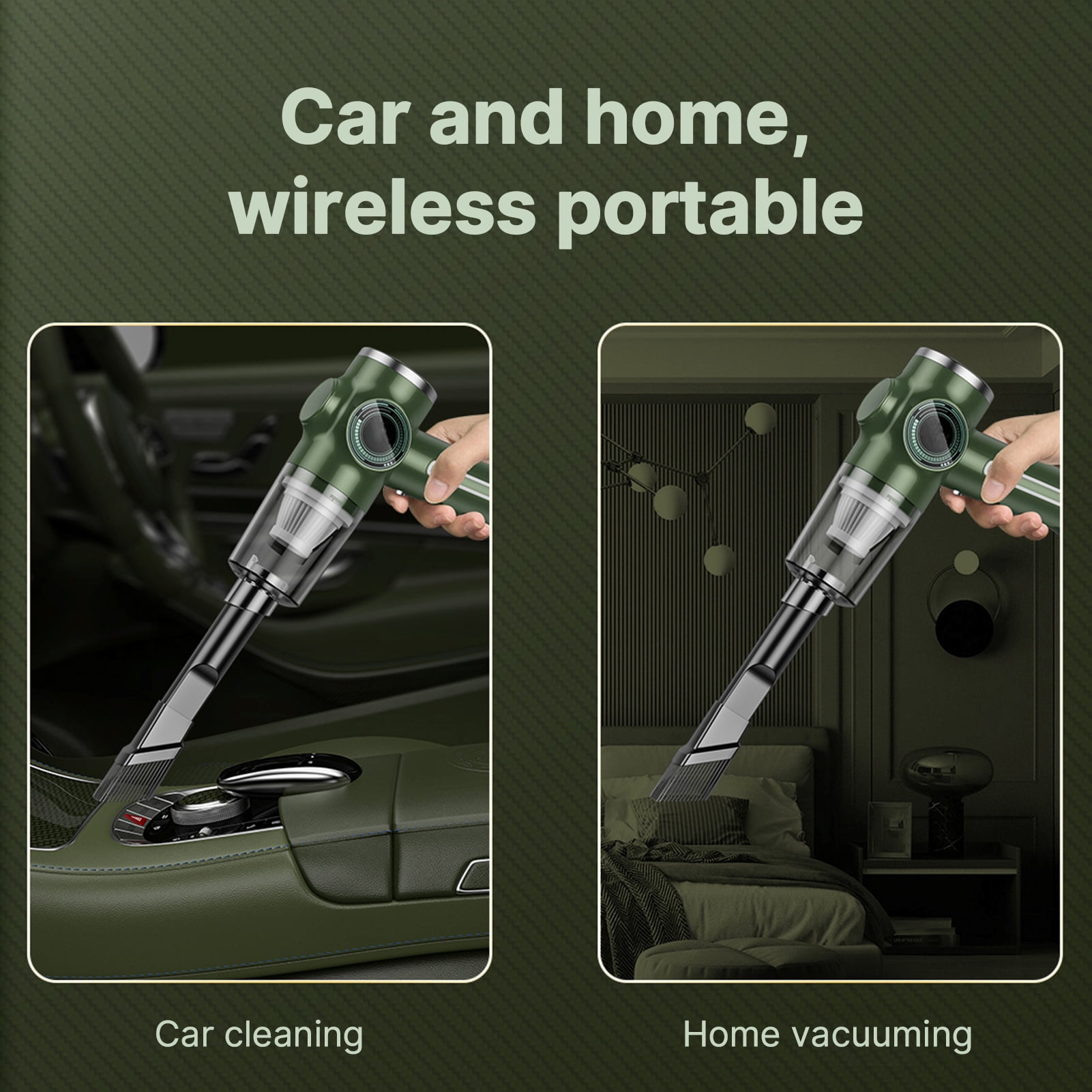 Vacuum Portable Vacuum Cleaner For Home Car With Flat And Brush Nozzle ...