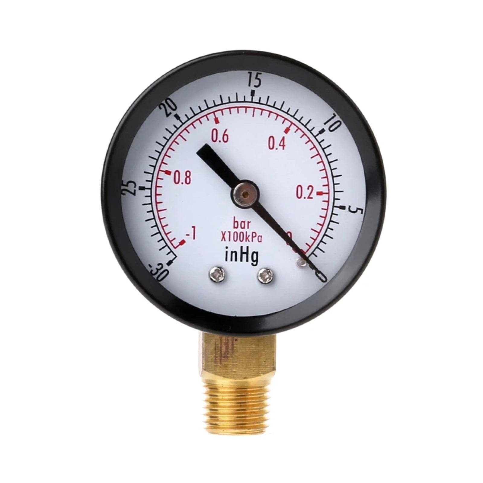 Vacuum Pressure Gauge Mini Dial Air Pressure Meter Double Scale BAR ...