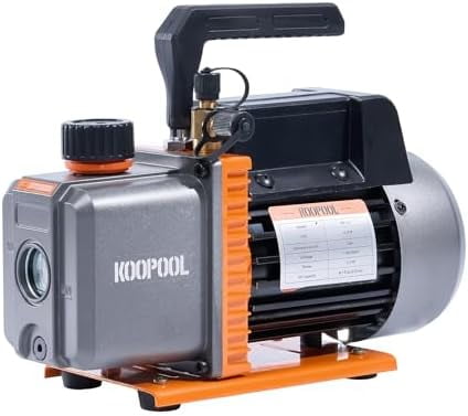 Vacuum Pump, 4CFM 1/3 HP Heavy-Duty HVAC Vacuum Pump – Multi ...