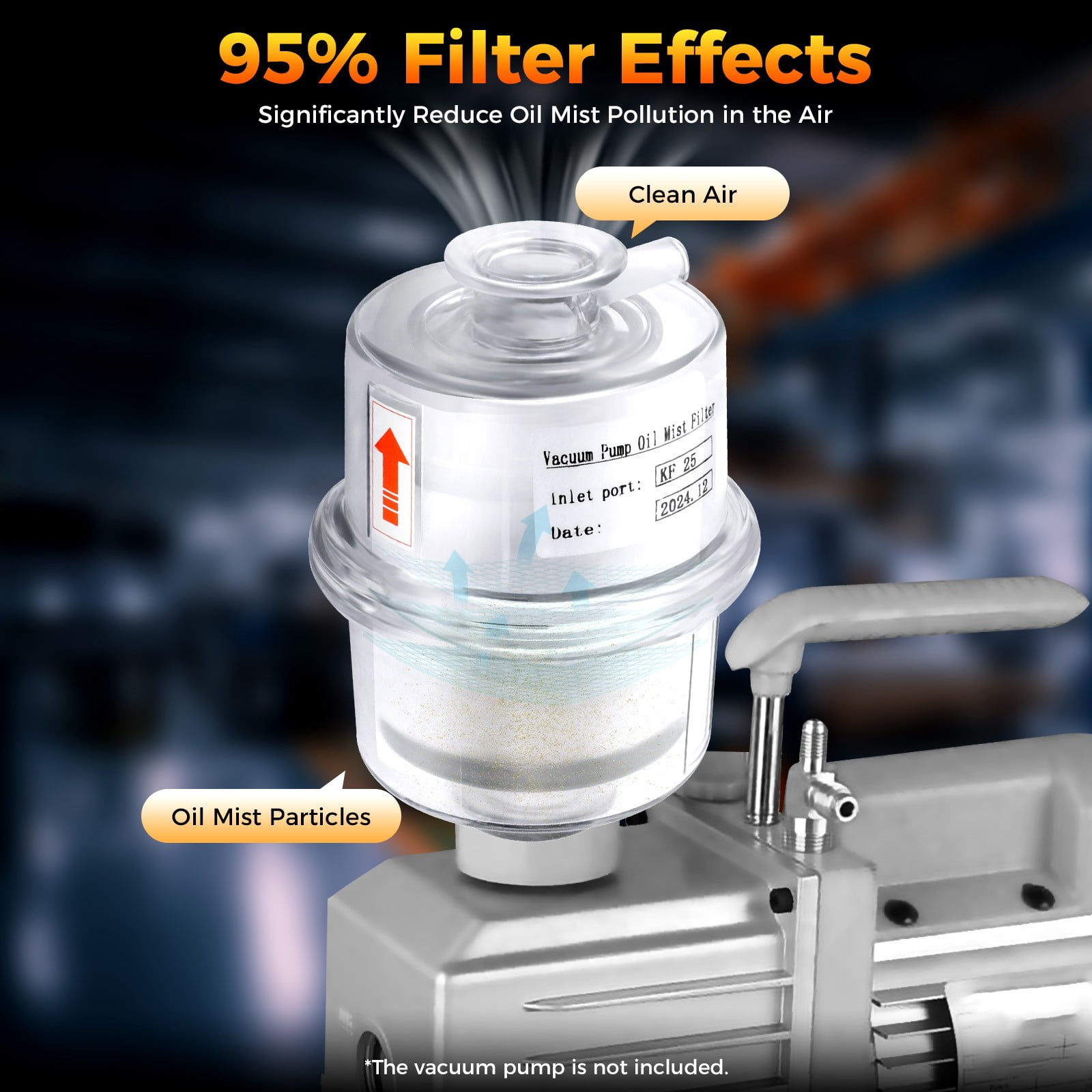 Vacuum Pump Oil Mist Filter Kf25 Flange Interface Oil Mist Exhaust ...