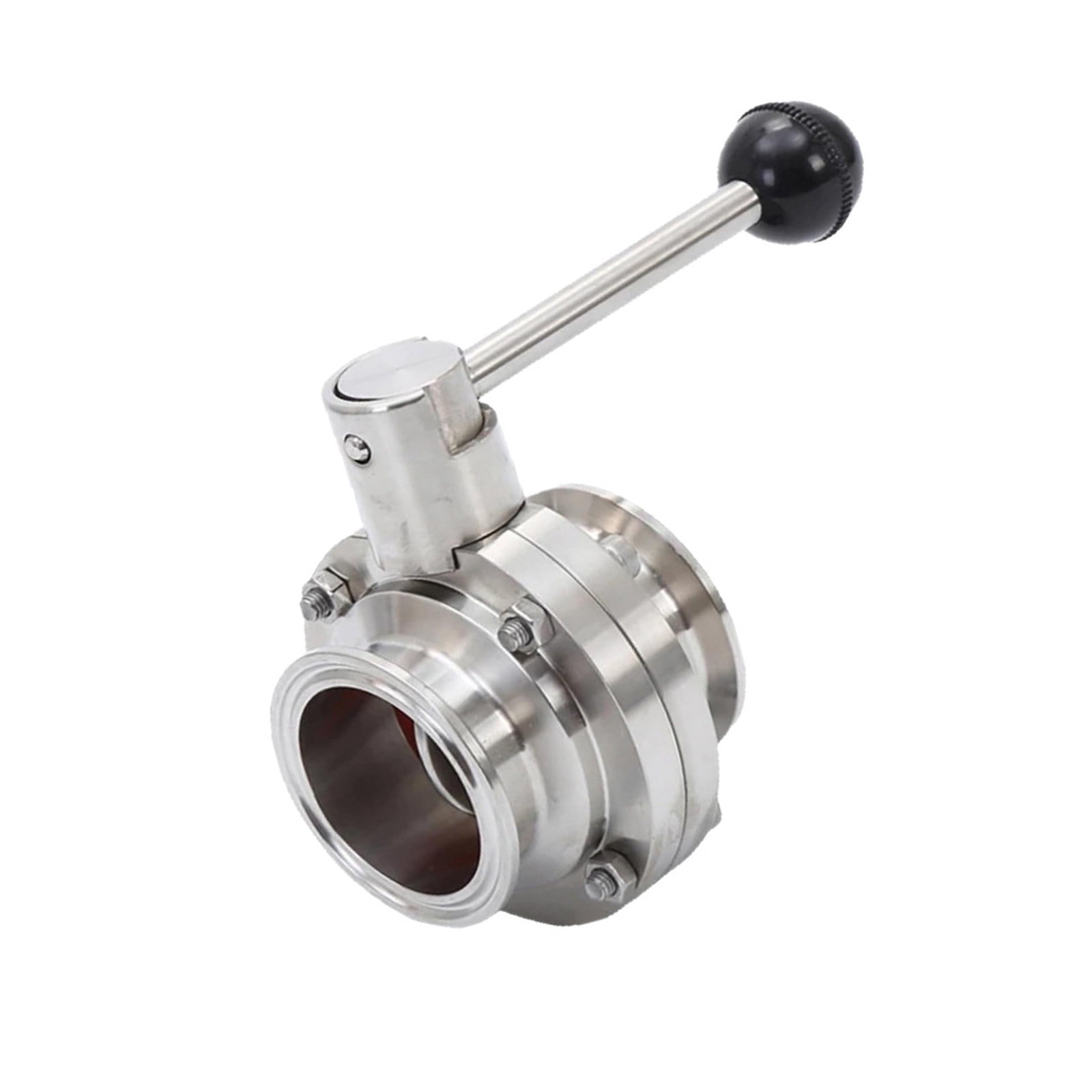 Vacuum Sanitary Butterfly Valves Stainless Steel Shut Off Flows ...