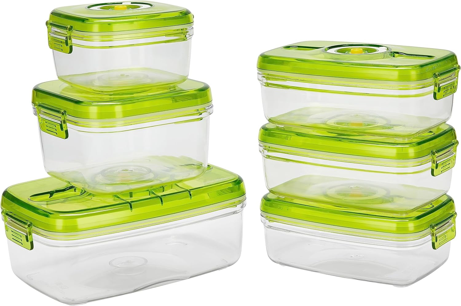 Vacuum Seal Food Storage Containers - BPA Free, 100% Leak Proof ...