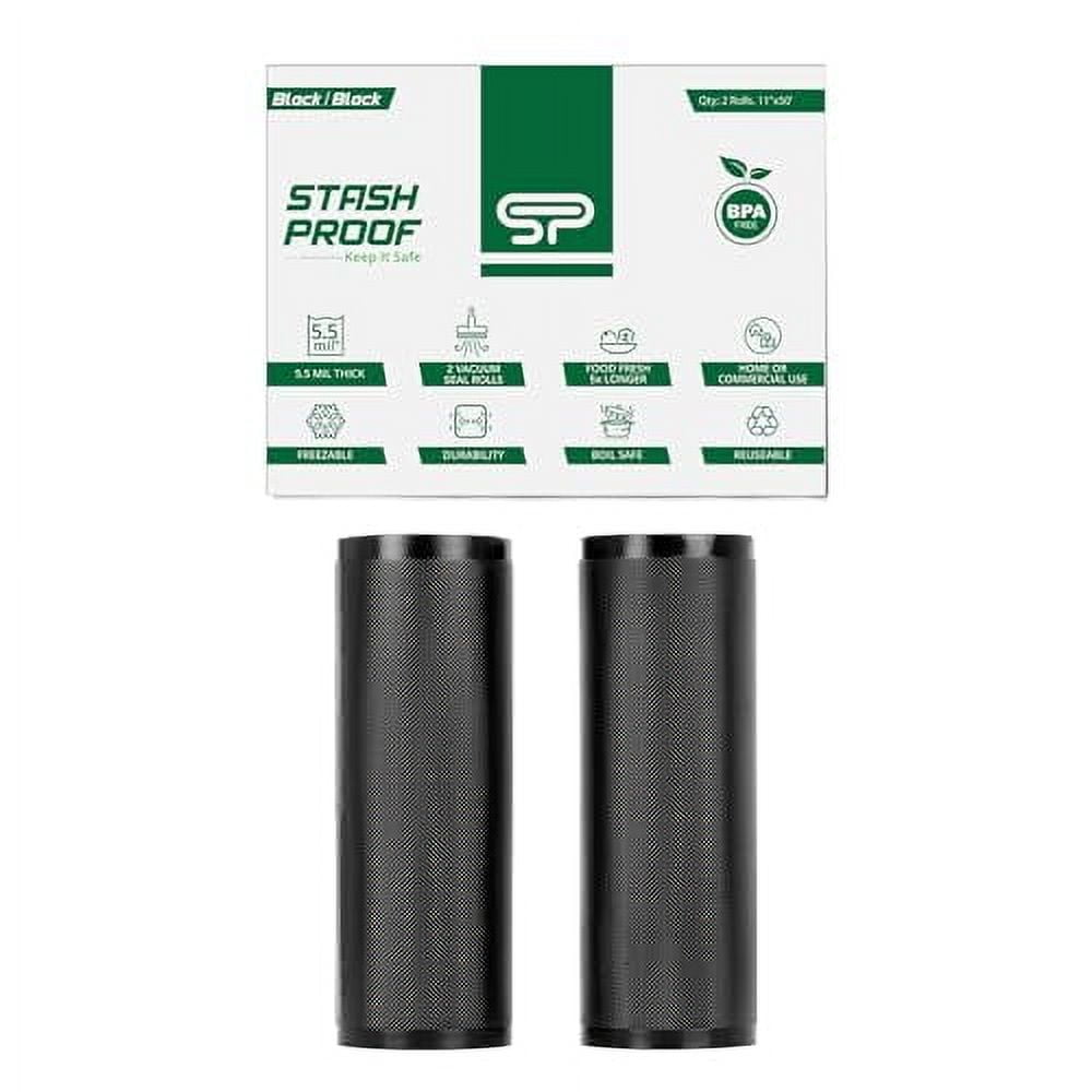 Vacuum Seal Rolls 11" x 50' 2 Pack (100 Feet Total) 5.5 Mil (Black and ...