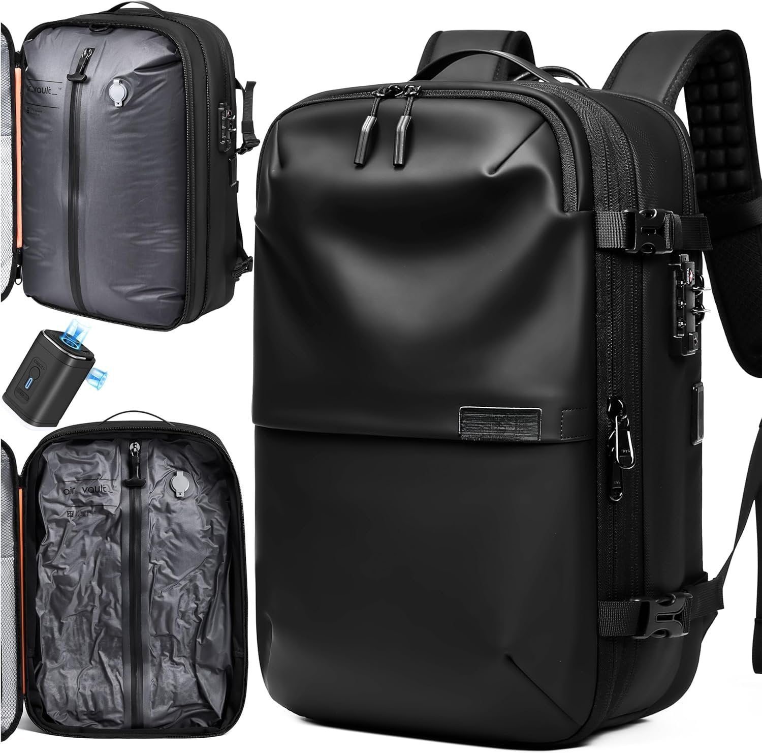 Vacuum Seal Travel Backpack 60L with Expandable Vortex Air Compression ...