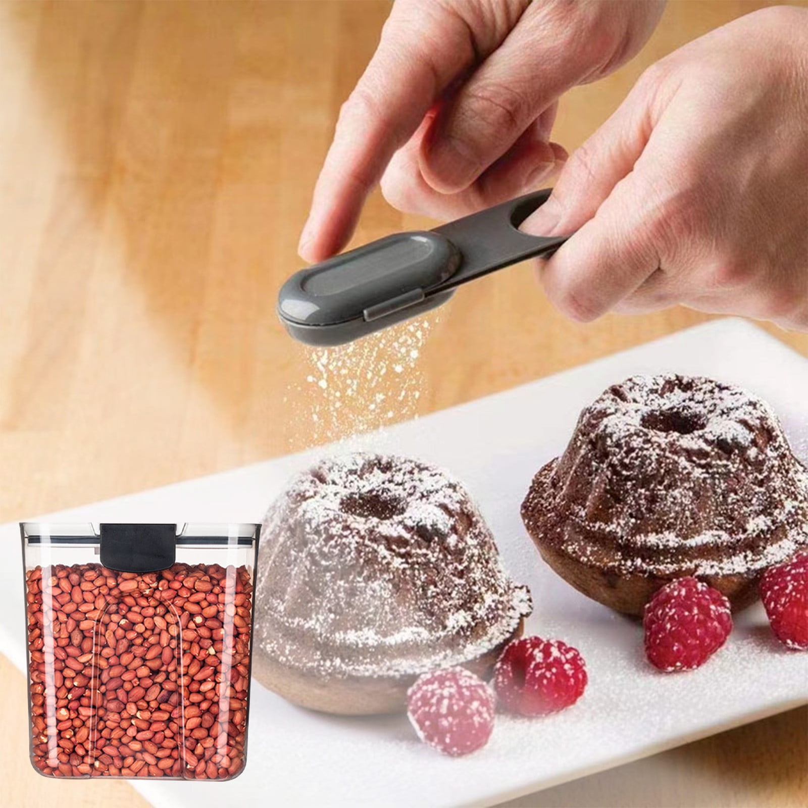 Vacuum Sealed Food Storage Container, ABS Plastic Airtight Kitchen ...