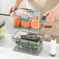 Vacuum Sealed Food Storage Containers Set, 2-Pack Airtight Plastic Jars ...