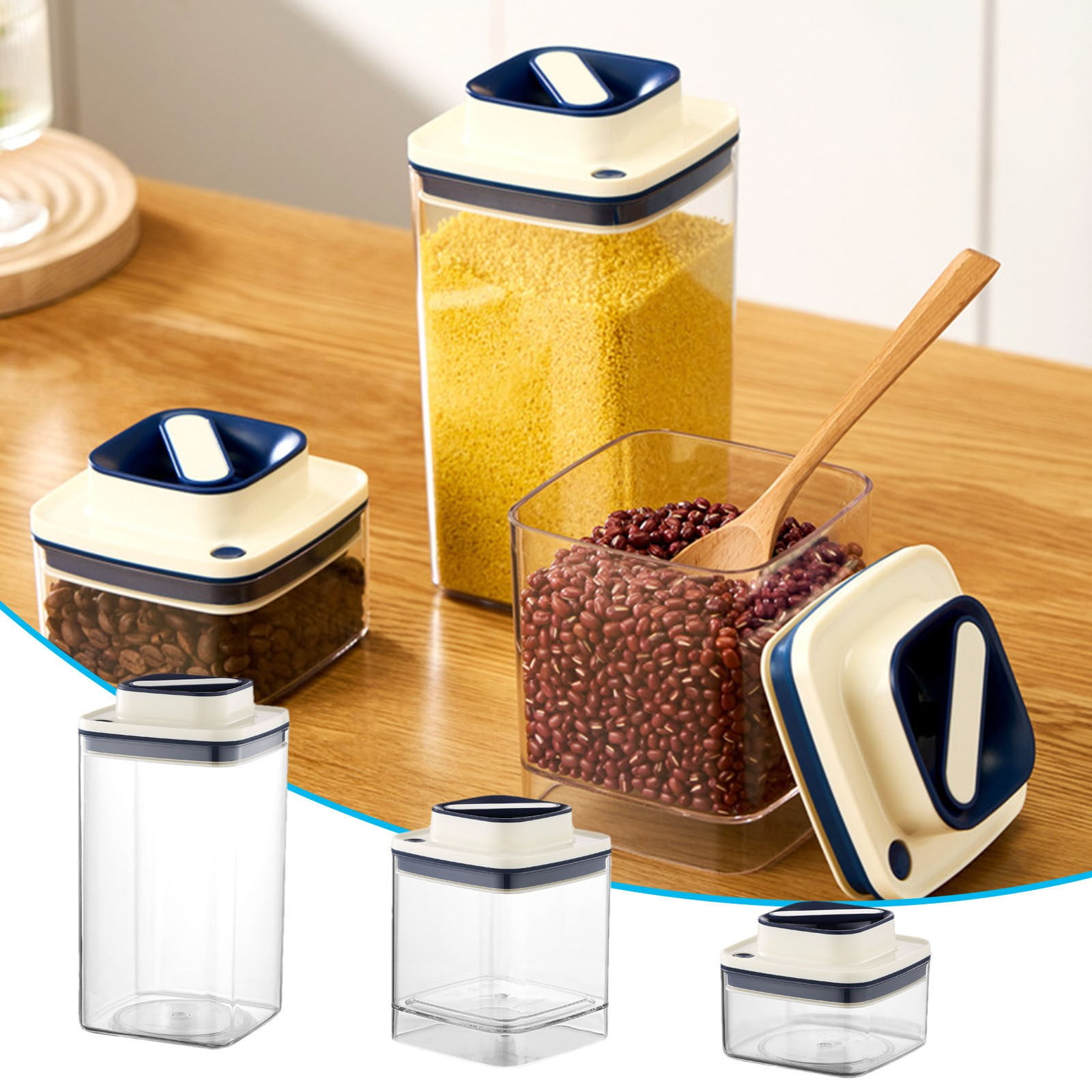 Vacuum Sealed Microwaveable Plastic Storage Container for Office and ...
