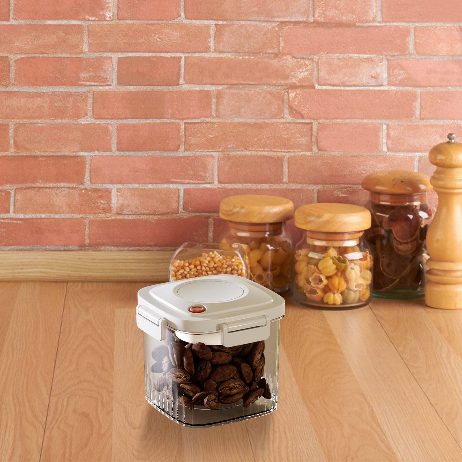 Vacuum Sealed Storage Jar Airtight Food Container for Grains,Snacks ...