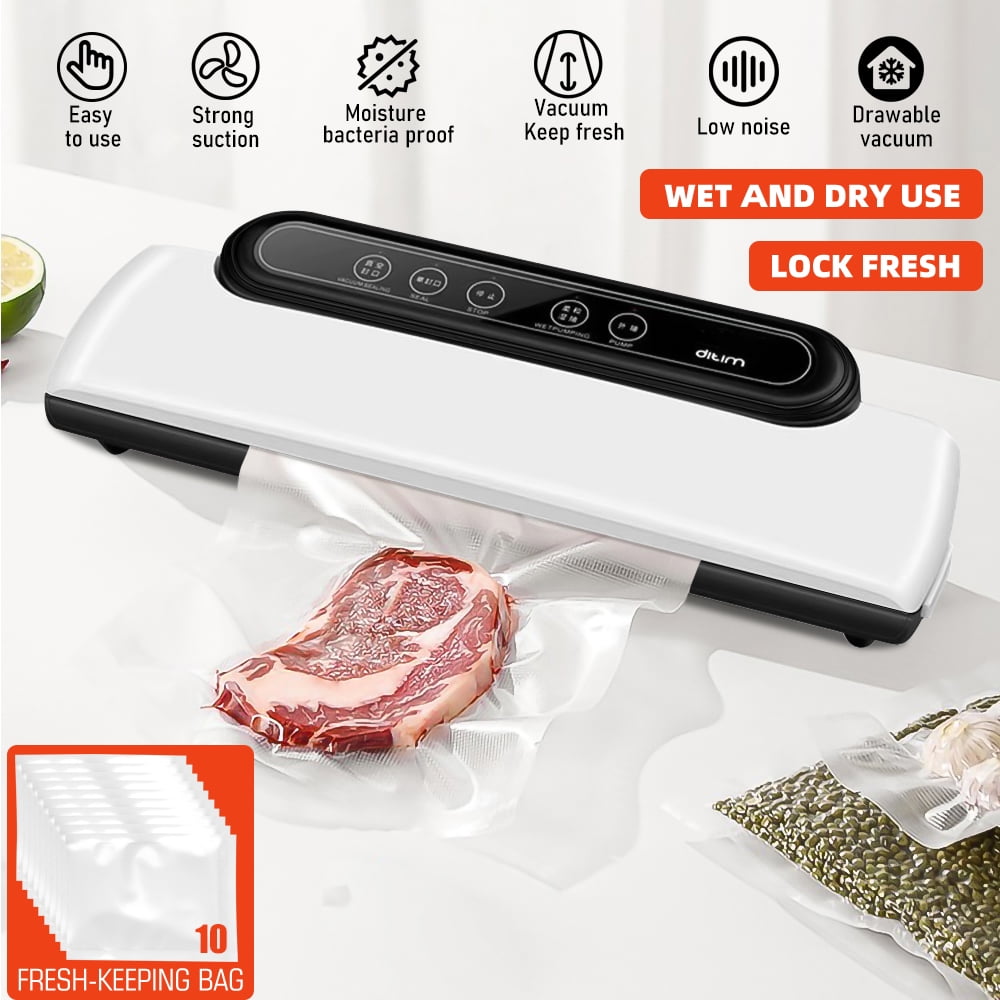 Vacuum Sealer Vacuum Automatic Sealing Machine Household Food Sealing System Portable Food ...