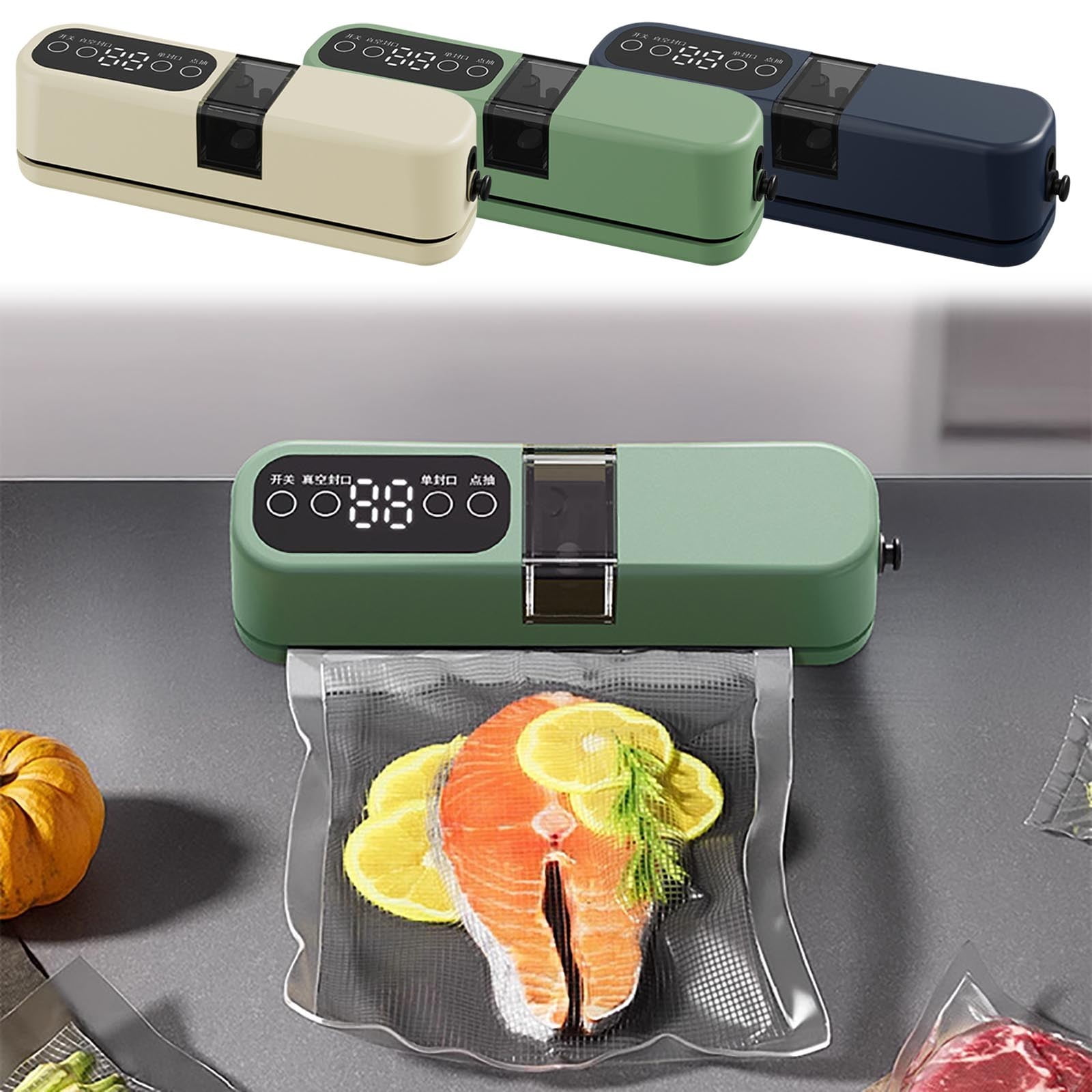 Vacuum Sealer Bags for Clothes, Home Charging Mini Sealing Machine ...