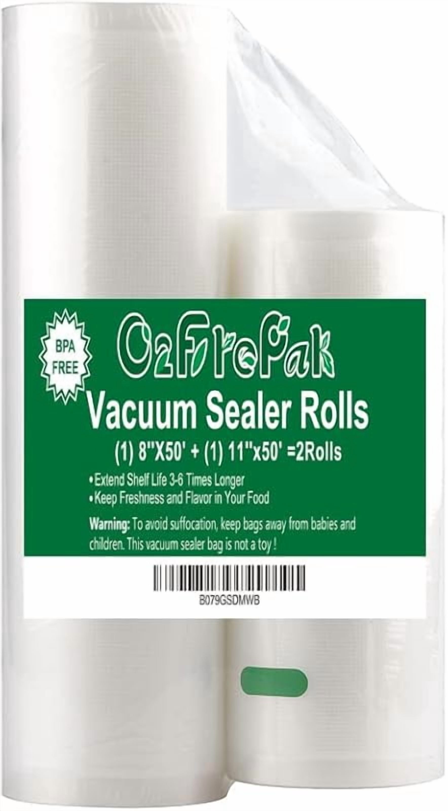 Vacuum Sealer Bags Rolls with BPA Free,Heavy Duty Vacuum Sealer Storage ...