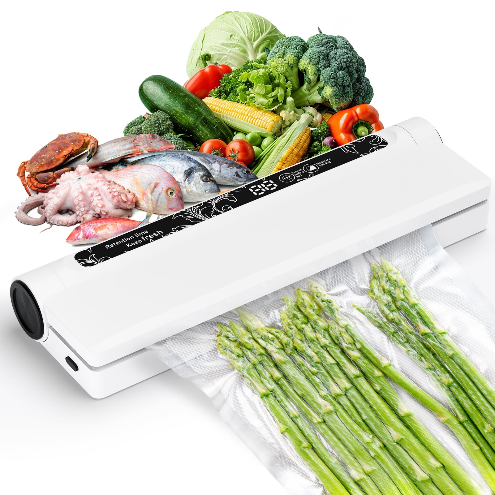 Vacuum Sealer,Equipped With 20 Vacuum Sealed Bags,Fully Automatic Dry ...