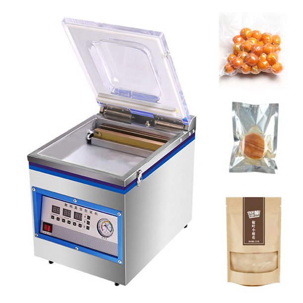 Vacuum Sealer Highly Efficient Vacuum Sealer Stainless Steel Bag Sealer Food Chamber Tabletop ...