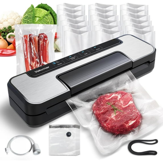 Vacuum Sealer Machine 80Kpa Food Vacuum Sealer Machine with Double Pump ...