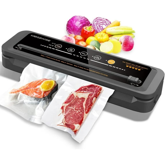 Vacuum Sealer Machine | 80kPa Suction Power| Bags and Cutter Included ...